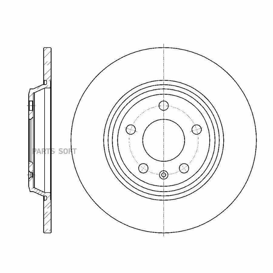 GR01775 G-BRAKE Диск тормозной G-brake GR-01775 G-BRAKE GR01775 | цена за 1 шт