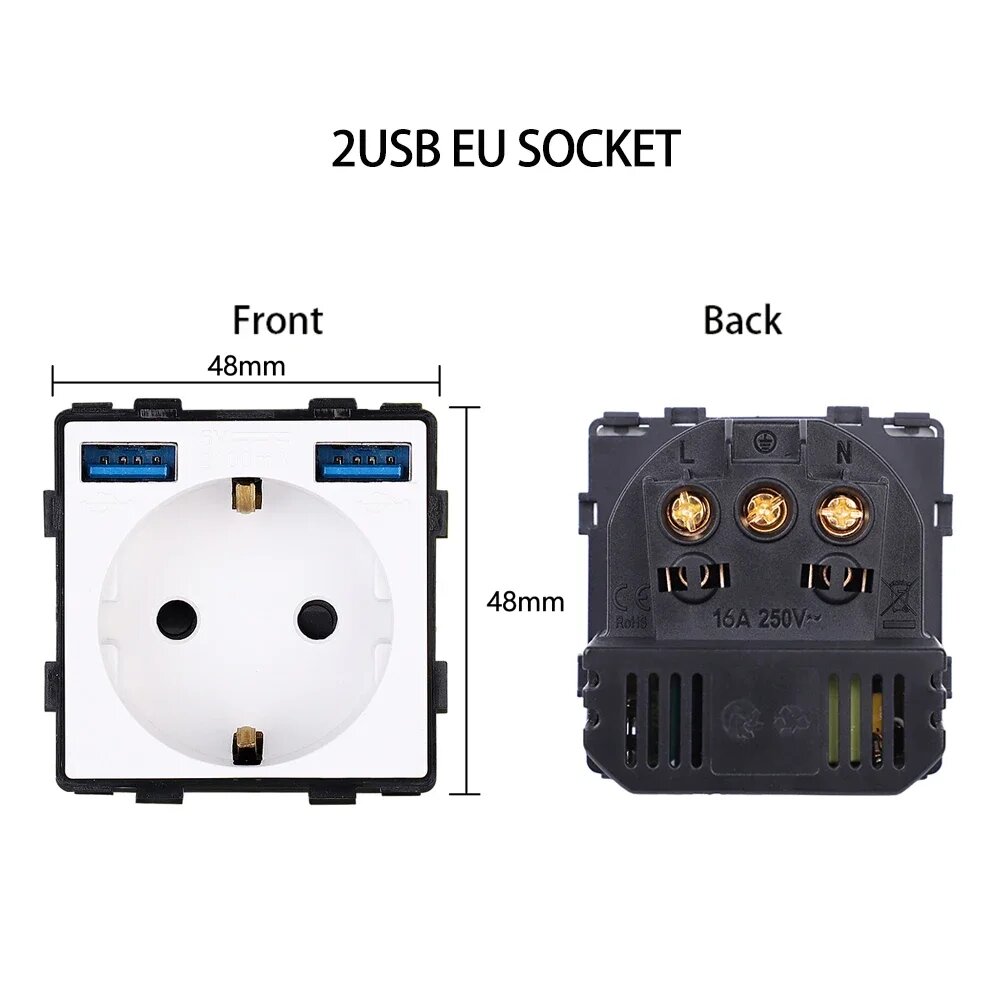 Умный термостат для подогрева пола Bingoelec normal usb socket