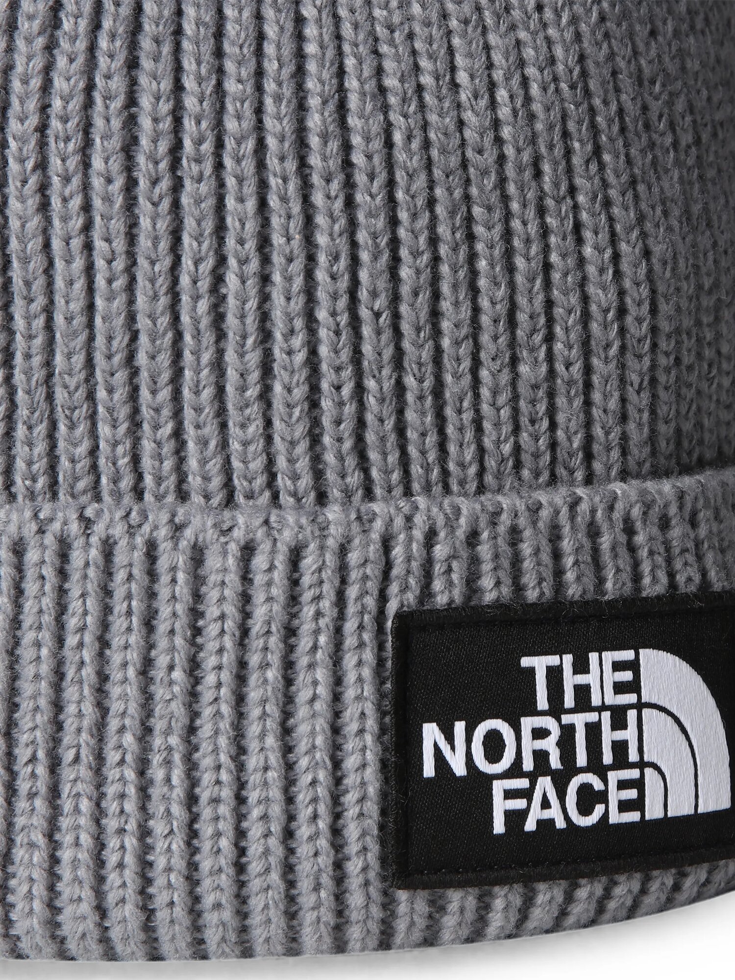 Шапка The North Face Logo-patch ribbed-knit beanie hat для девочек, размер OneSize — фото 1