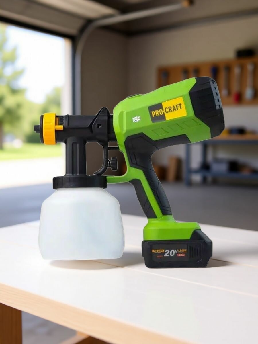 Аккумуляторный краскопульт Procraft PSE40 (без АКБ И ЗУ)