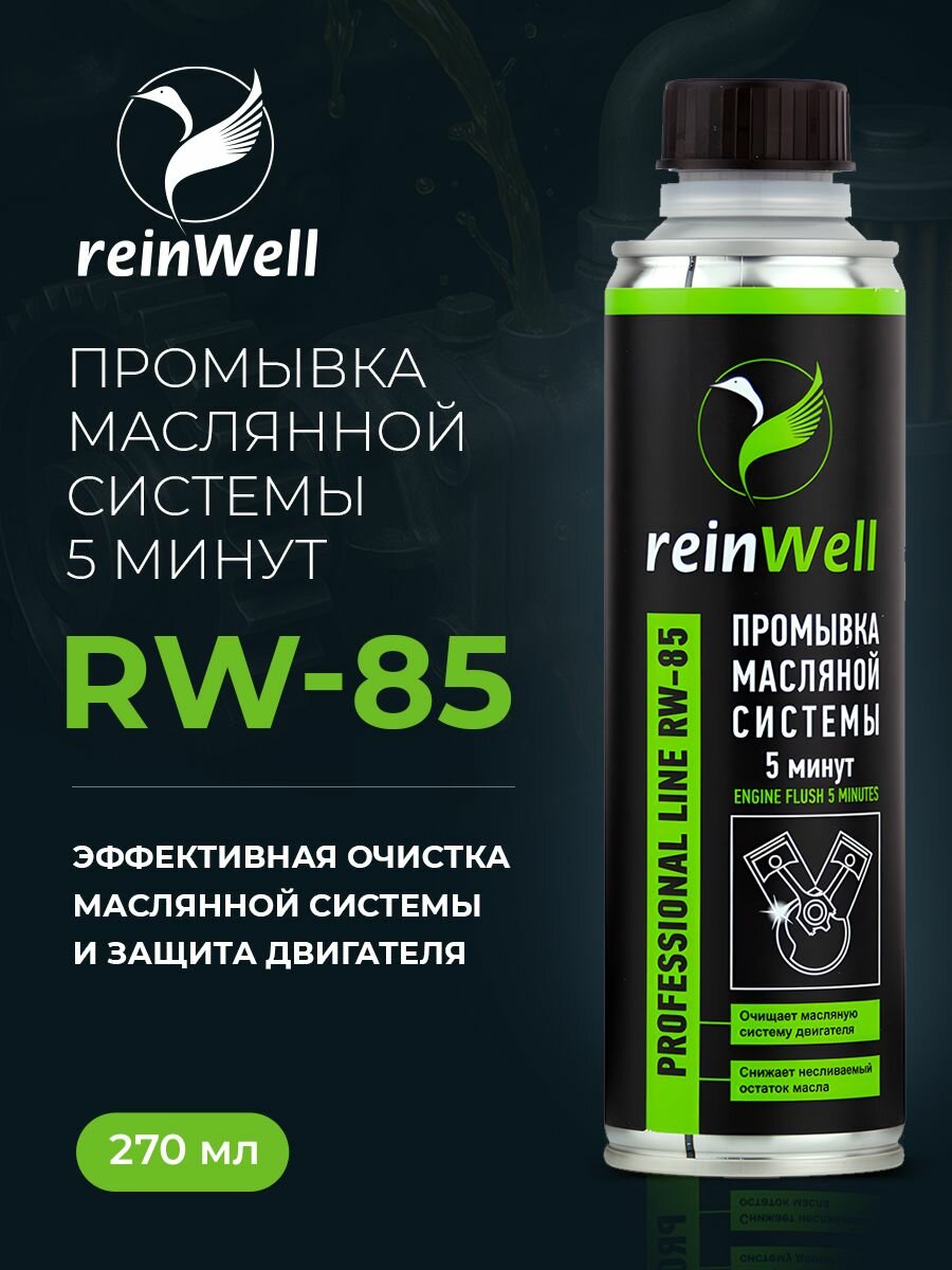 Промывка масляной системы двигателя ReinWell "5 минут" 270 мл