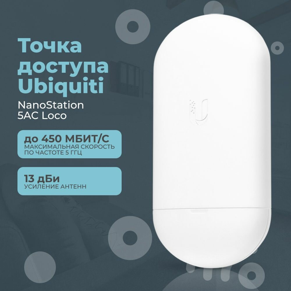 Точка доступа Ubiquiti NanoStation 5AC Loco