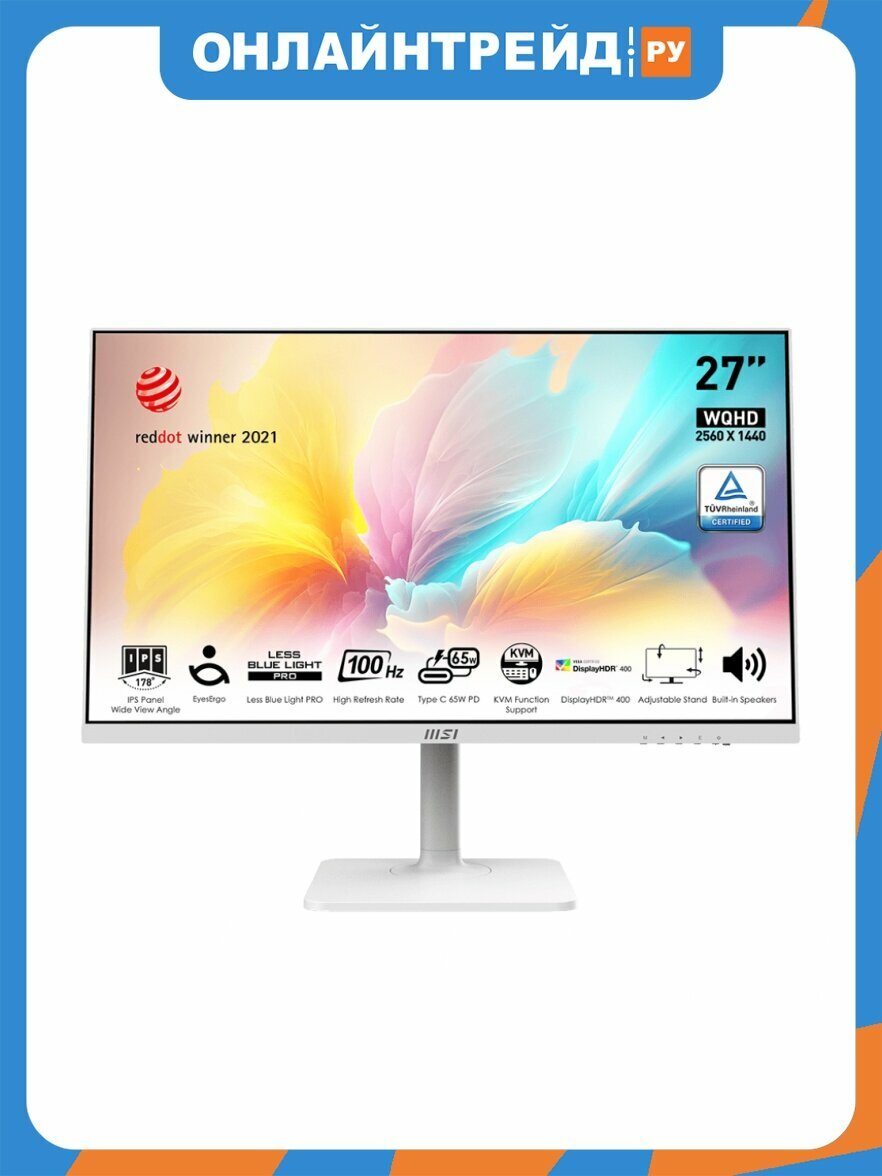 Монитор Msi Modern MD272QXPW 27" White