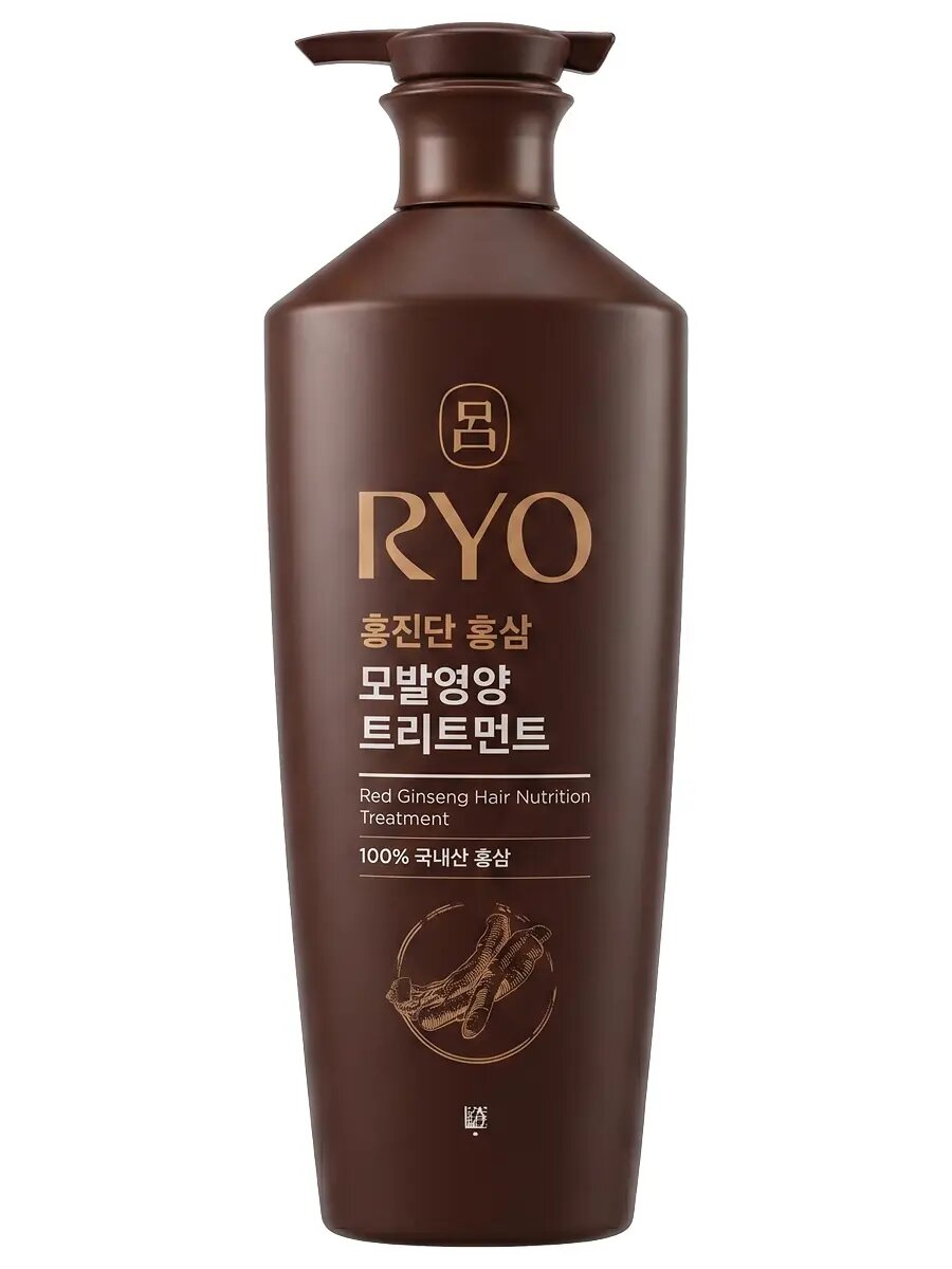 RYO Питательный кондиционер-маска с красным женьшенем Red Ginseng Hair Nutrition Treatment 820 мл