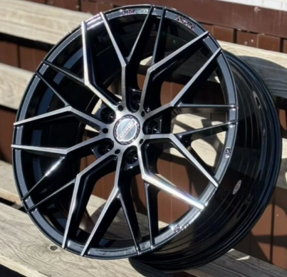 Литые диски 4 шт, комплект RGWG16, R17, PCD 5x114.3, 7.5J, ET38, DIA73.1, цвет BKF