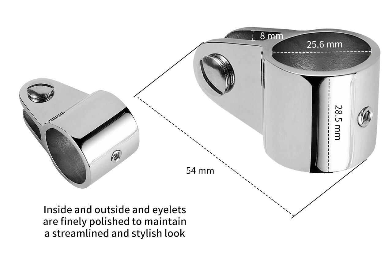 Крепление для бимини-топа из нержавеющей стали 316 19-32 мм 25mm