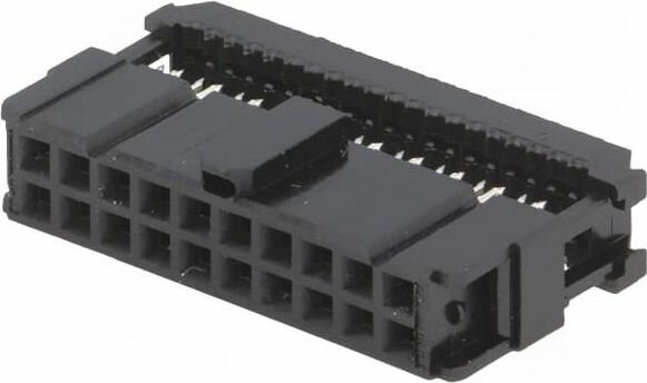 TE Connectivity 1658621-4 Вилка, IDC, "мама", PIN 20, IDC, на шлейф, 1,27мм, позолота, 1шт