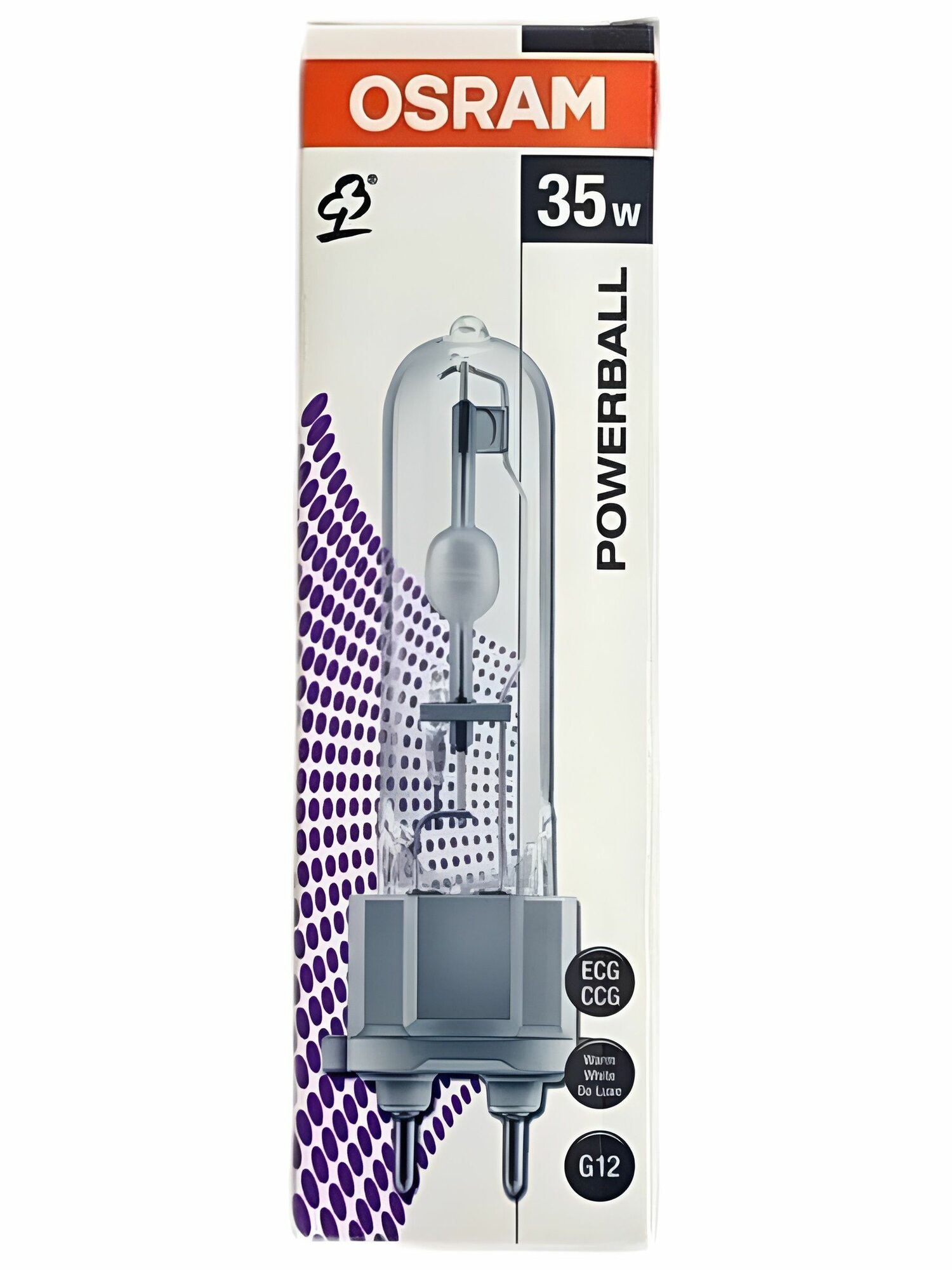 Лампа металлогалогенная Osram HCI-T 35W/830 G12 теплого белого света