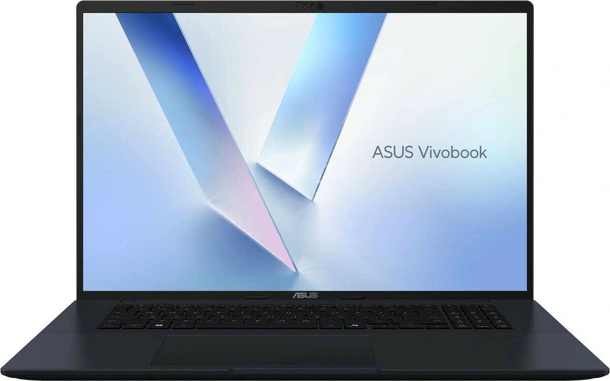 Ноутбук ASUS Vivobook 18 M1807HA-S8160, 18", IPS, AMD Ryzen 7 260 3.8ГГц, 8-ядерный, 16ГБ 512ГБ SSD, AMD Radeon 780M, без операционной системы, синий (90nb15p1-m00bl0)