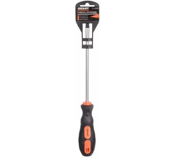 Отвертка плоская шлицевая Gigant SL 6x150 с магнитным наконечником GS SL6150
