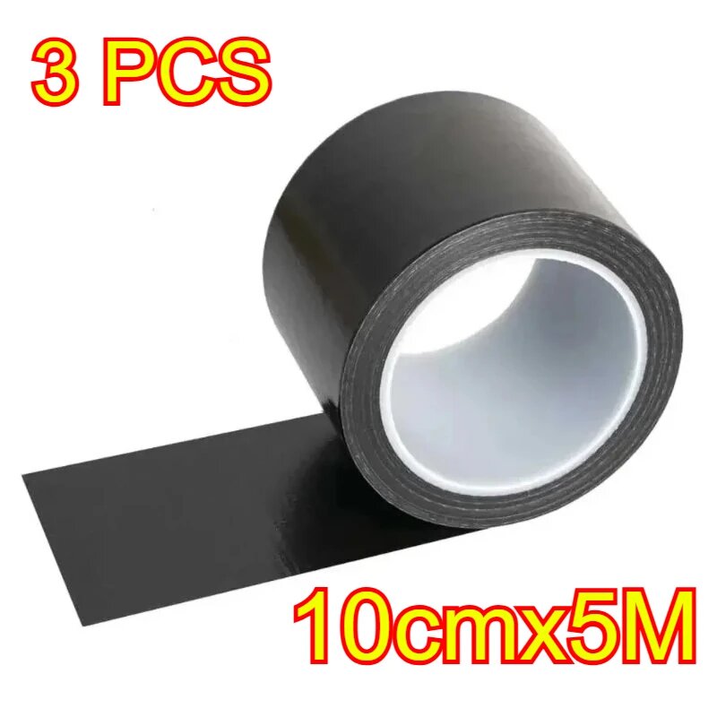 Ремонтная лента для кожи черная 5см*10м 10cmx5m-3PCS