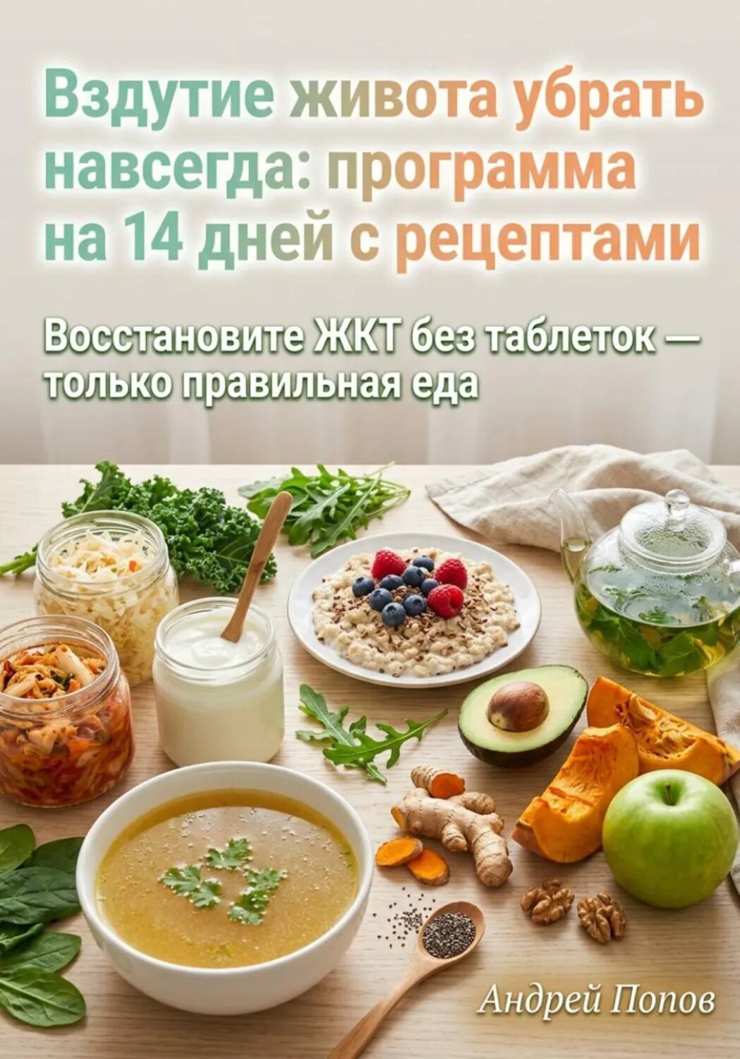 Вздутие живота убрать навсегда: программа на 14 дней с рецептами [Цифровая книга]