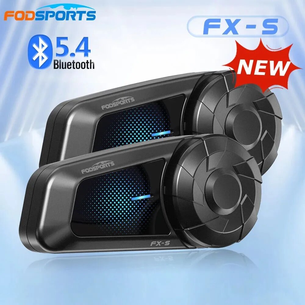 Мотогарнитура Fodsports FX-S (комплект из 2х штук) с интеркомом