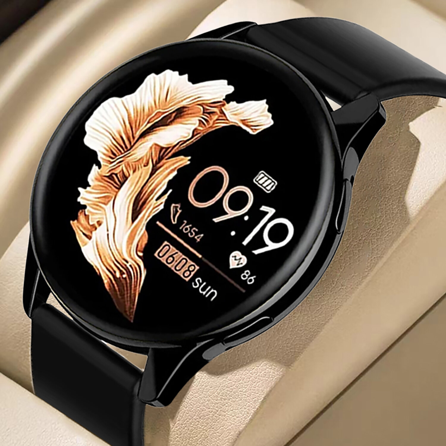 Смарт часы женские круглые умные наручные, AMOLED, Bluetooth Talking Smartwatch, поддержка IOS/Android системы.