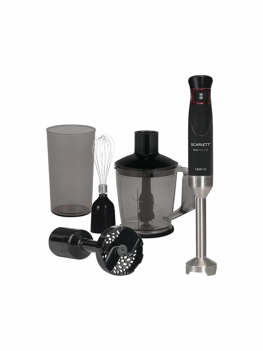 Блендер погружной Scarlett SC-HB42M35 1600Вт черный Hand Blender Scarlett SC-HB42M35 1600W black