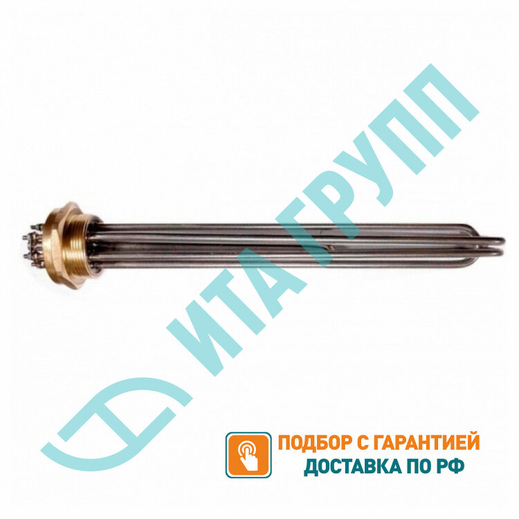 Блок ТЭН для котла 10кВт, L400мм, G 2" 59мм, OSO, ЭВАН, 68610
