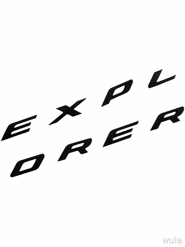 Наклейки на передний капот MyPads для Ford Explorer из глянцевого черного АБС пластика