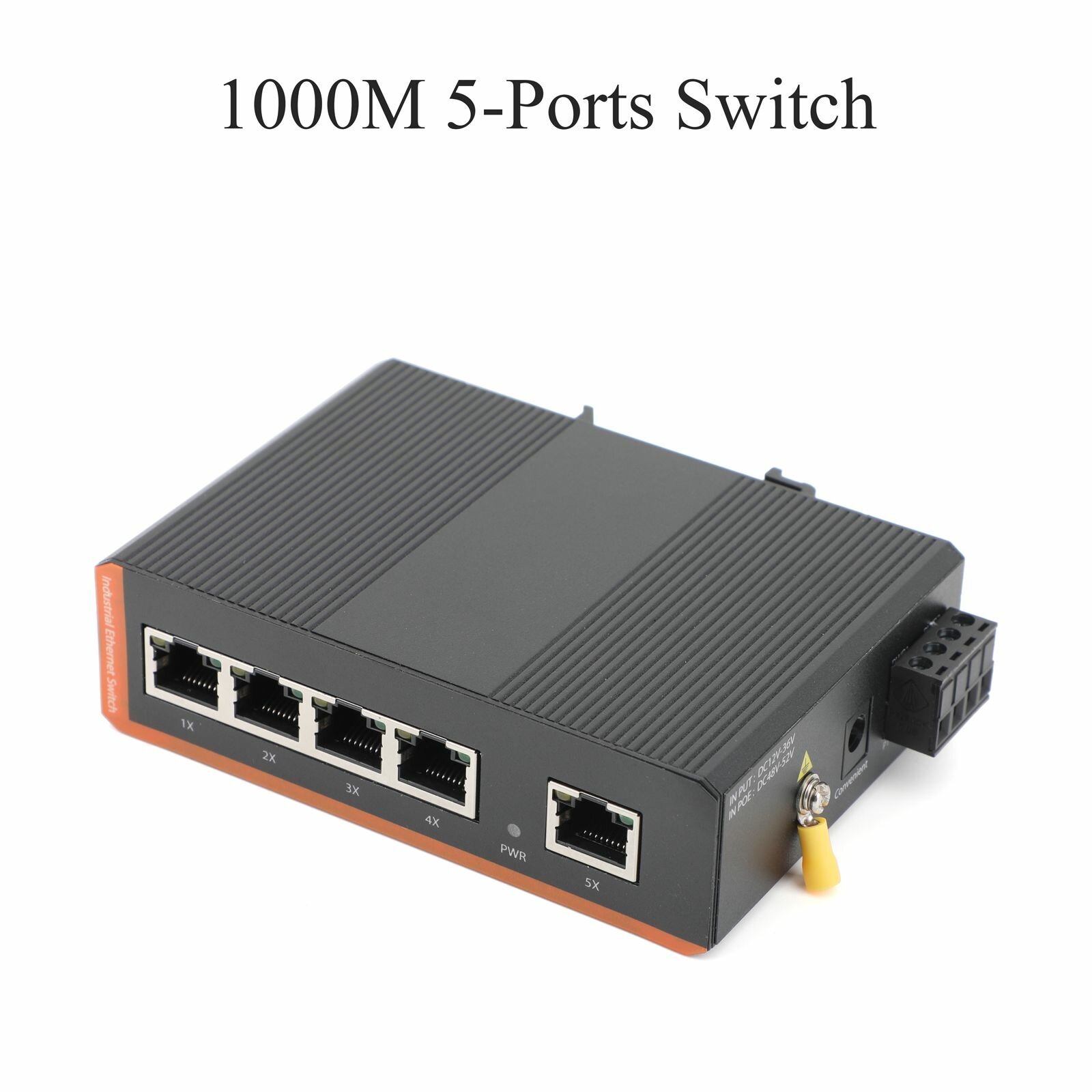 5/8-портовый промышленный коммутатор Ethernet 100/1000 Мбит/с на DIN-рейку, Plug and Play для систем автоматизации и мониторинга производства производственная автоматизация промышленный мониторинг