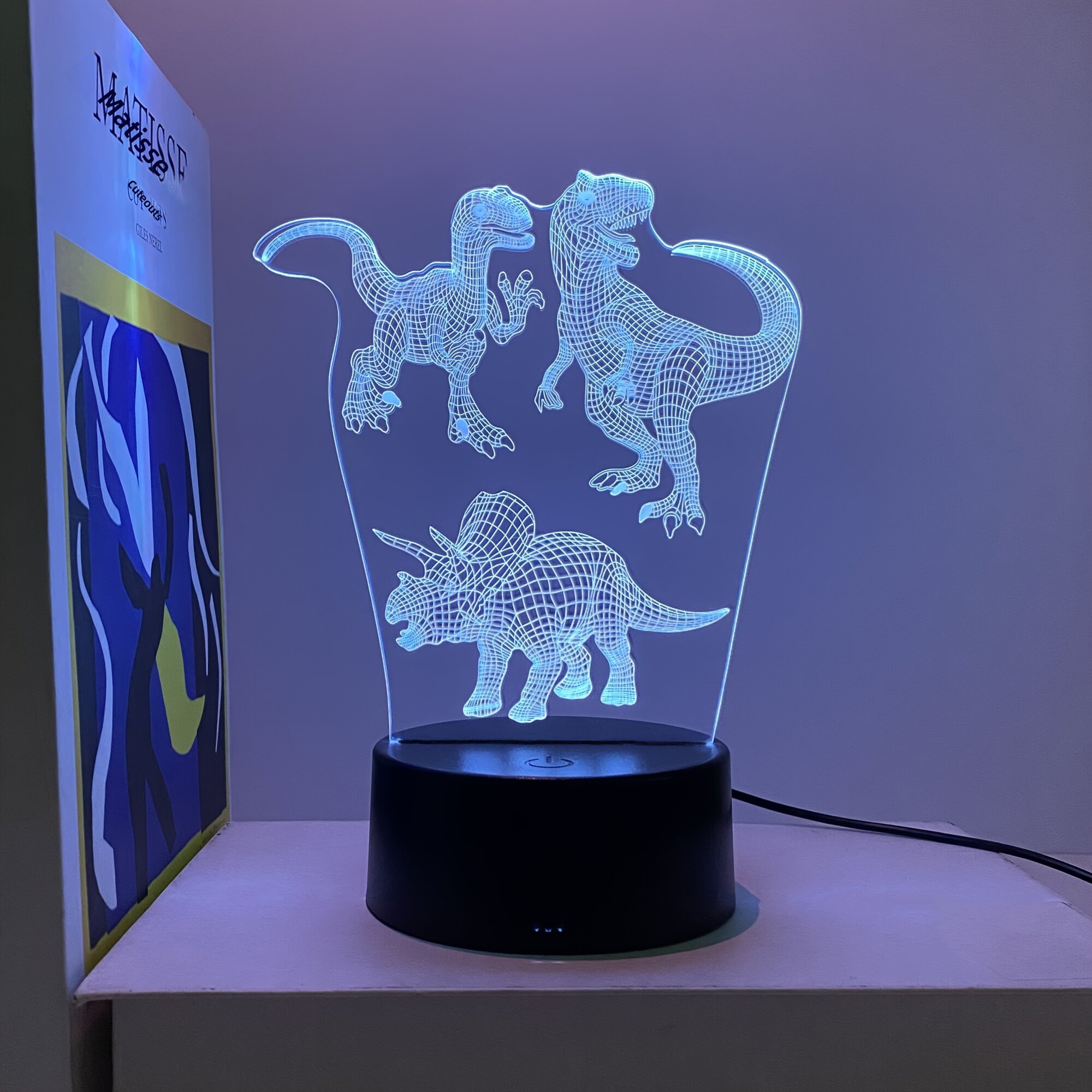 3D-ночник с динозаврами, ретро, USB LED, 7 цветов свечения, черный фон, декоративная лампа для спальни, бара, кабинета, подарок на праздник