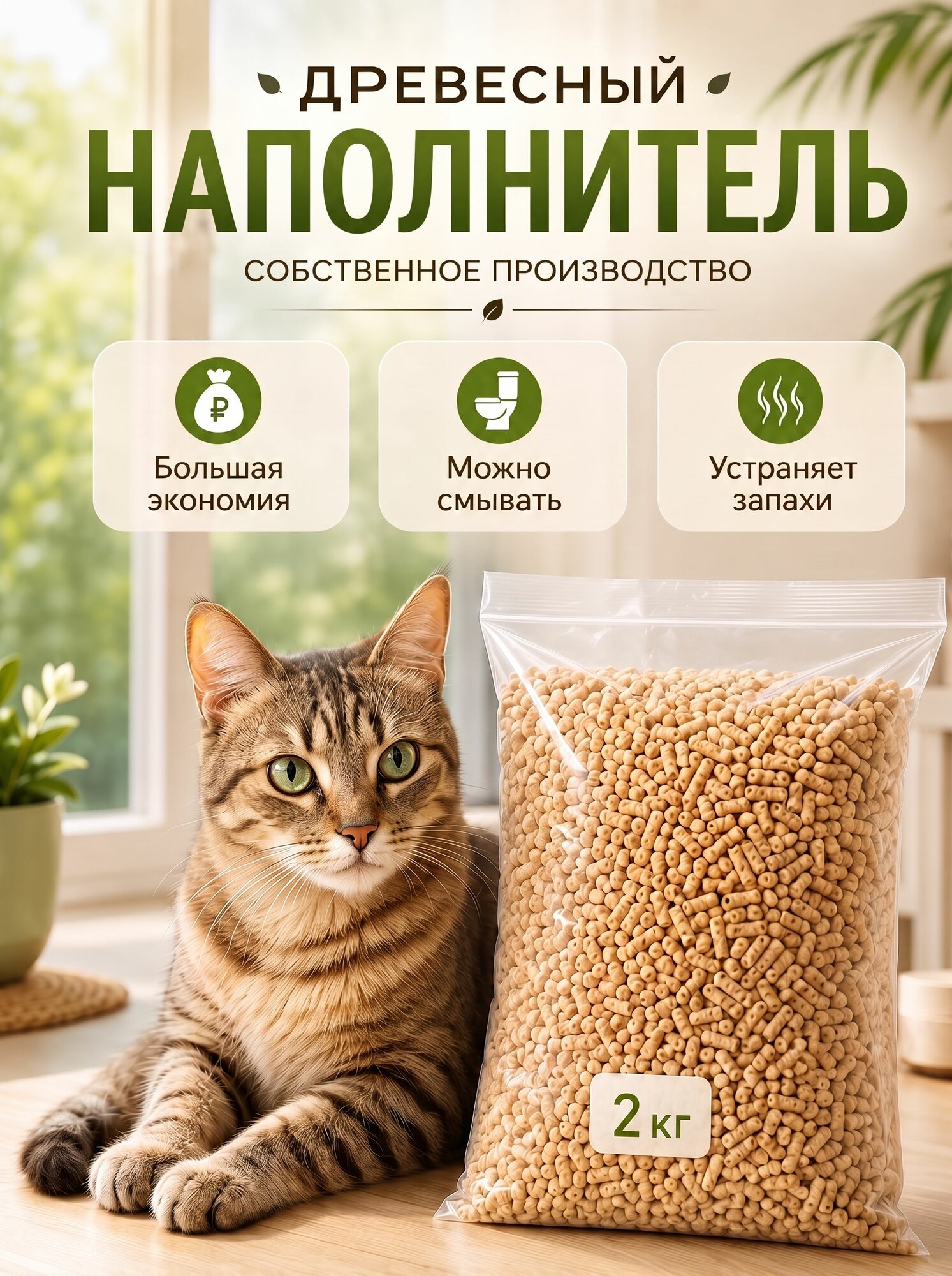 Древесный наполнитель хвойный