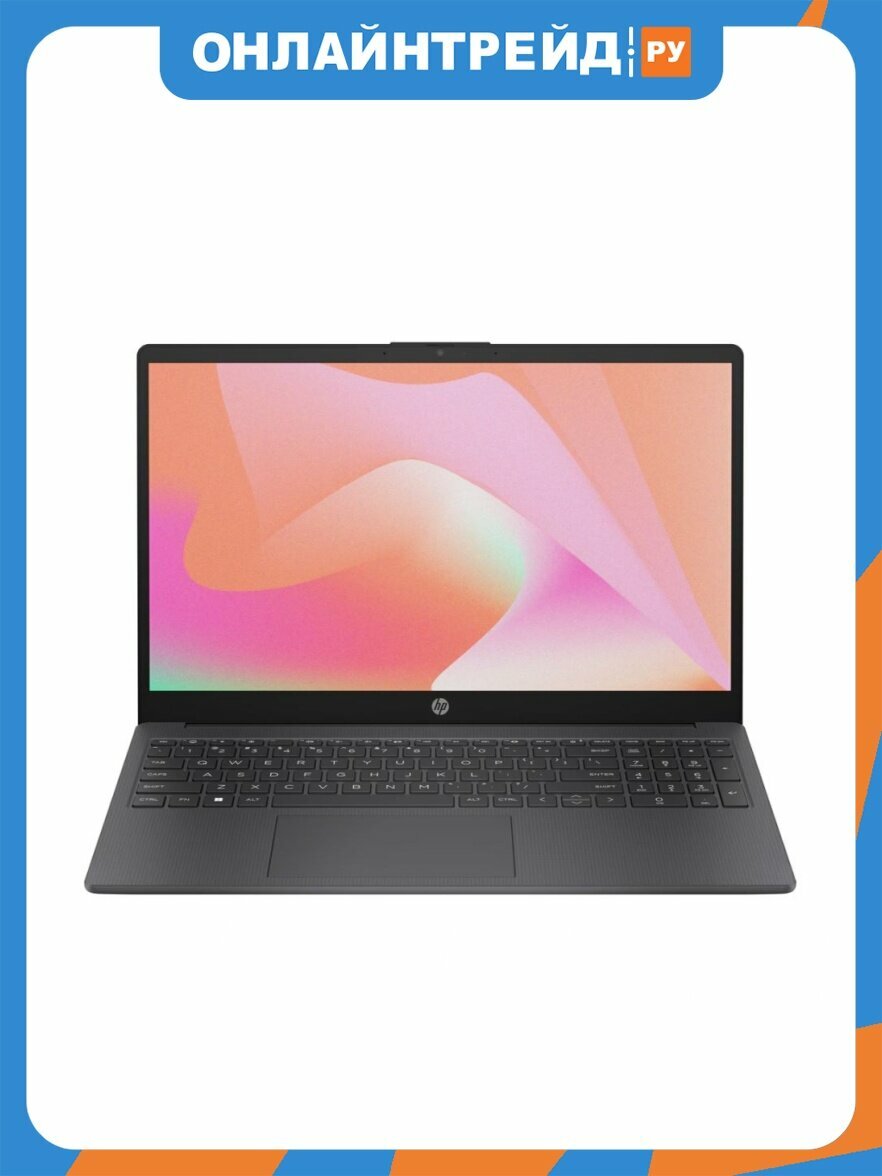 Ноутбук HP 15-fc1002nq 15.6", IPS, AMD AMD Ryzen 3 7320U 2.4ГГц, 4-ядерный, 8Гб DDR5, 512Гб SSD, AMD Radeon 610M, без ОС, черный (DV6Q5EA)