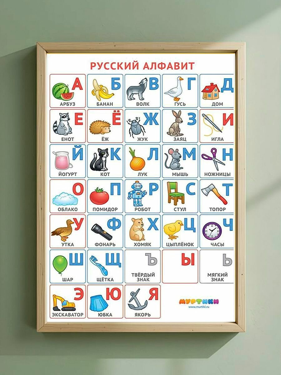 Постер, плакат на стену Русский алфавит (А3)