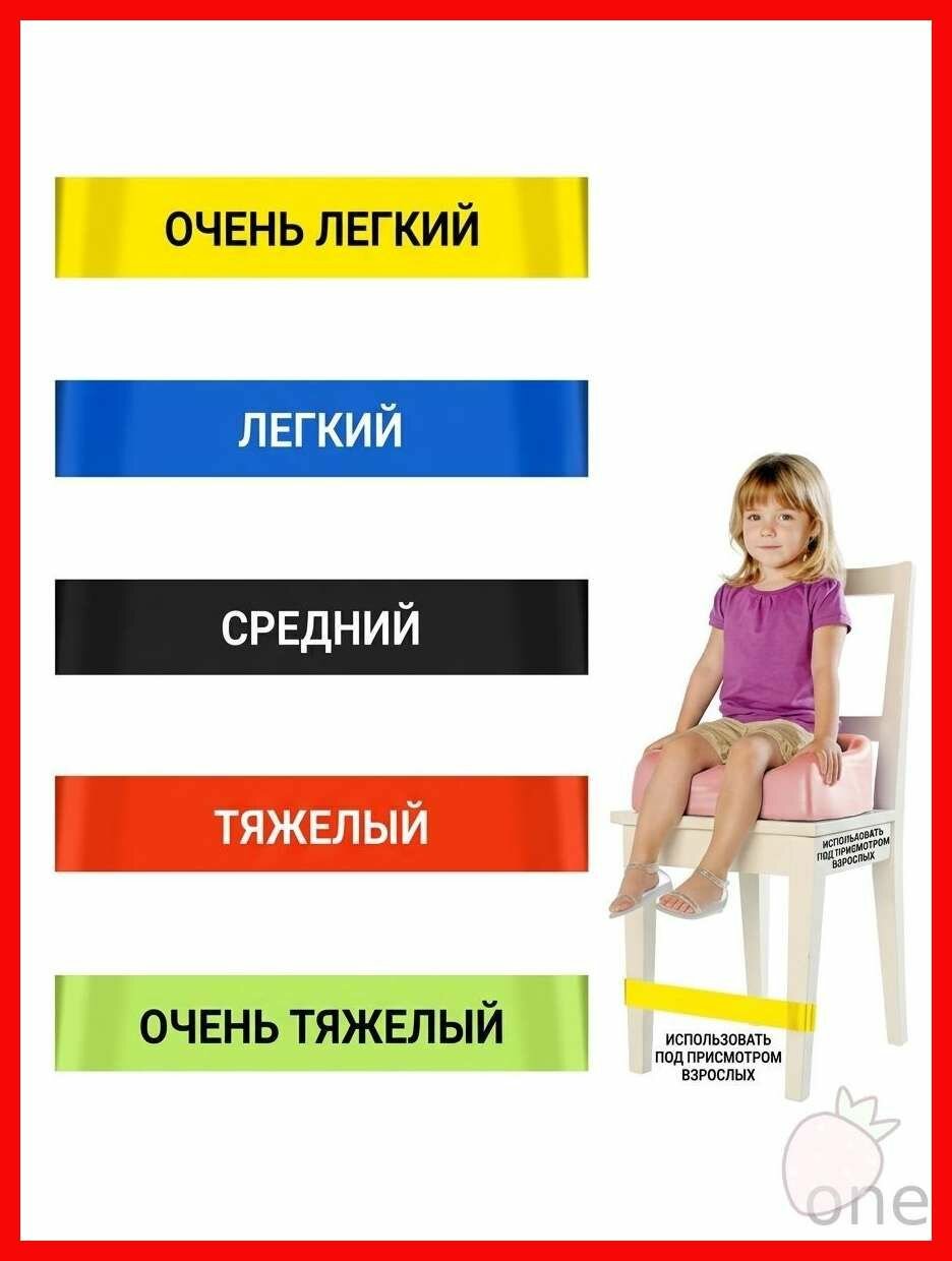Эластичная лента для стула, 5 шт, 30 x см, синтетическая резина, цветов, сенсорная фитнес-резинка ног, детей с сдвг и аутизмом, класса дома
