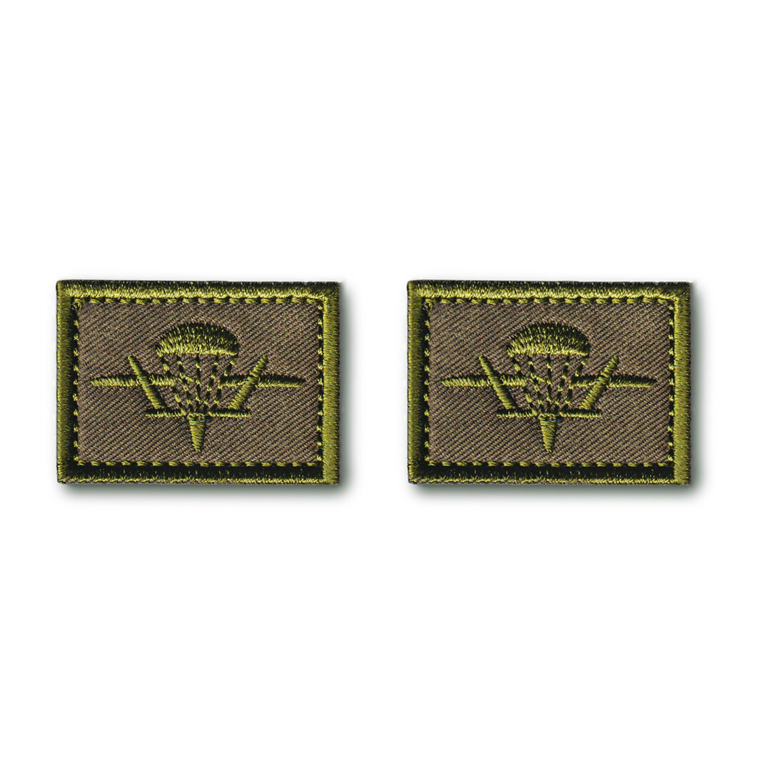 Эмблемы ( Нашивка Знак ) Петличные ( Петлицы ) ВДВ Полевые Оливковые (Полевой оливковый / На липучке)