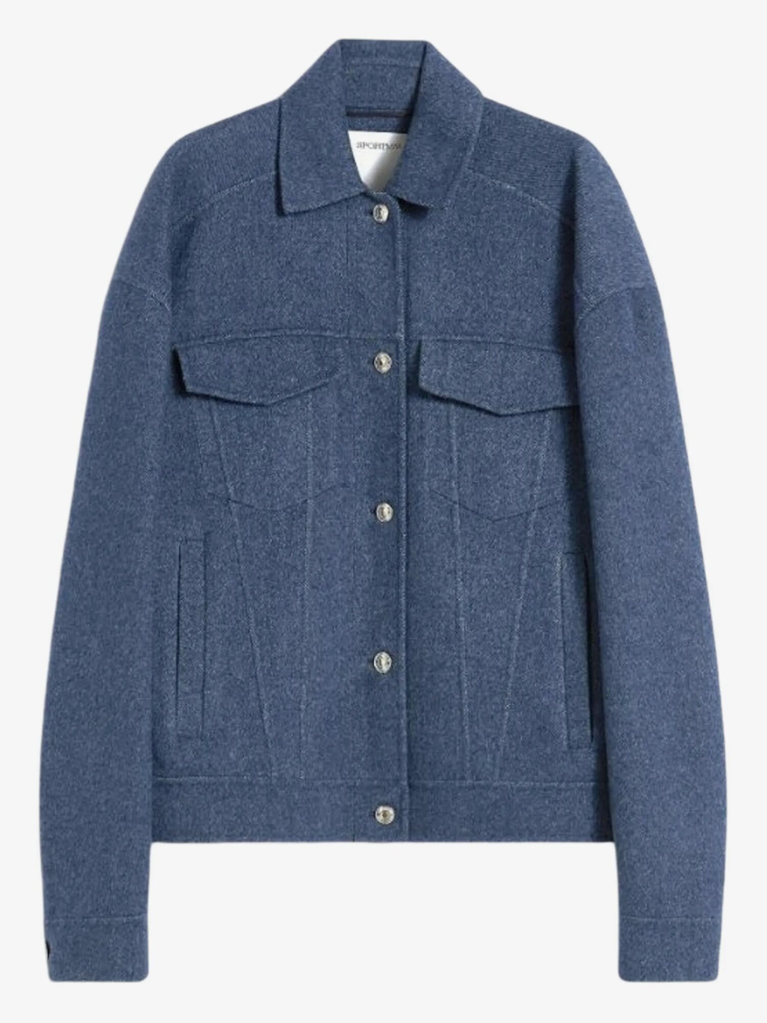 Куртка Flap-pocket metal-button wool jacket