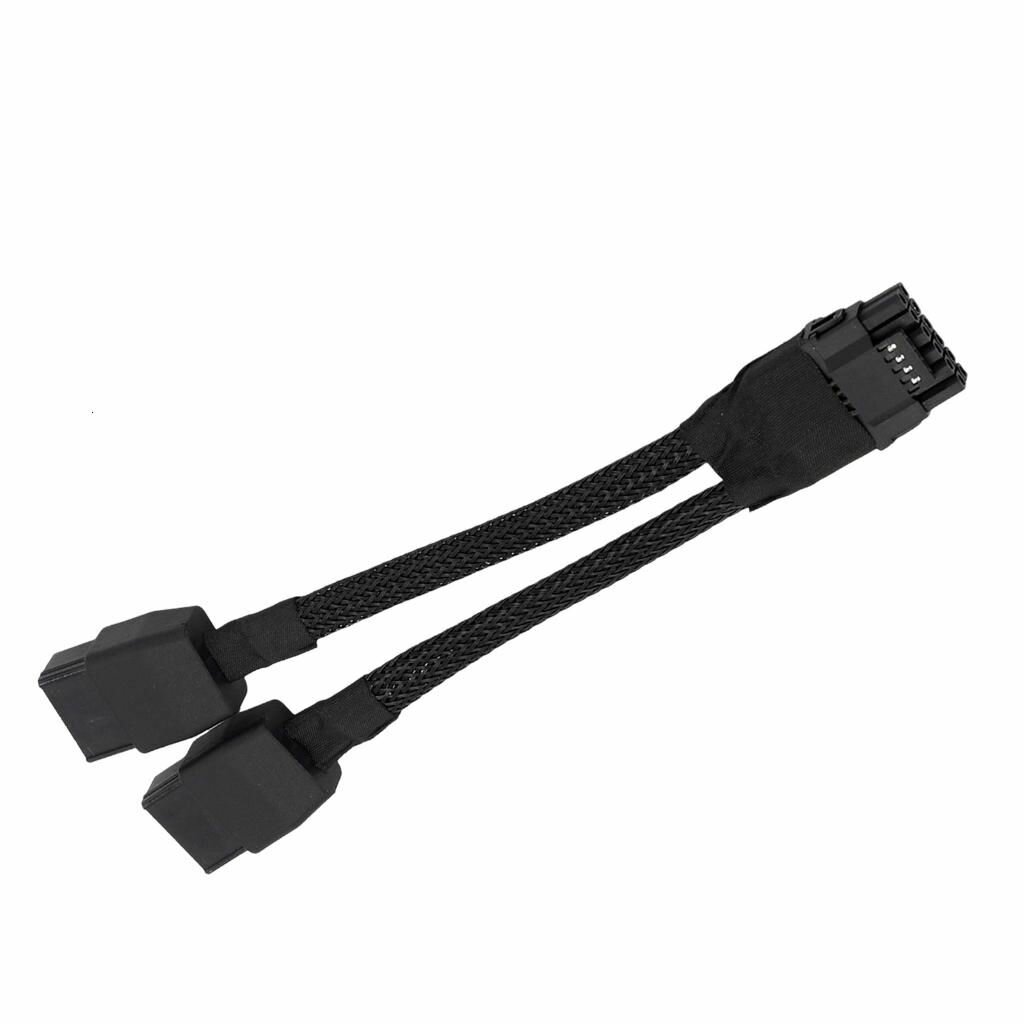 Адаптер 2x8Pin на 16Pin PCIe с защитой от перегрузки 600Вт для рабочих станций, 30cm