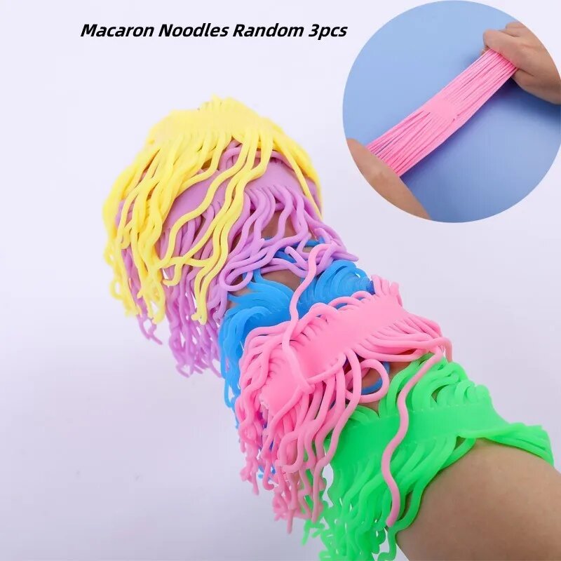 Эластичная игрушка-спагетти Macaron 3pcs