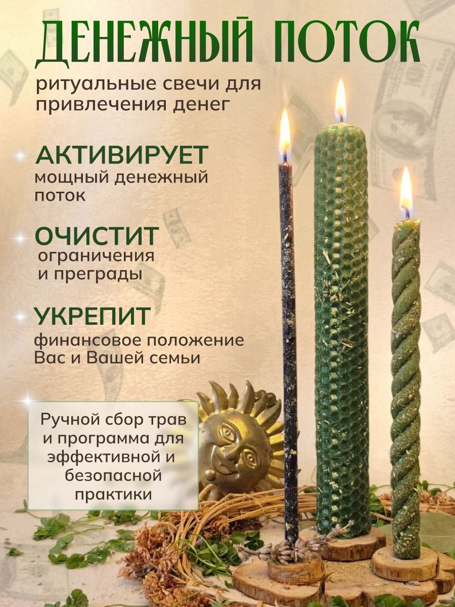 Программные свечи зеленые денежные Денежный поток