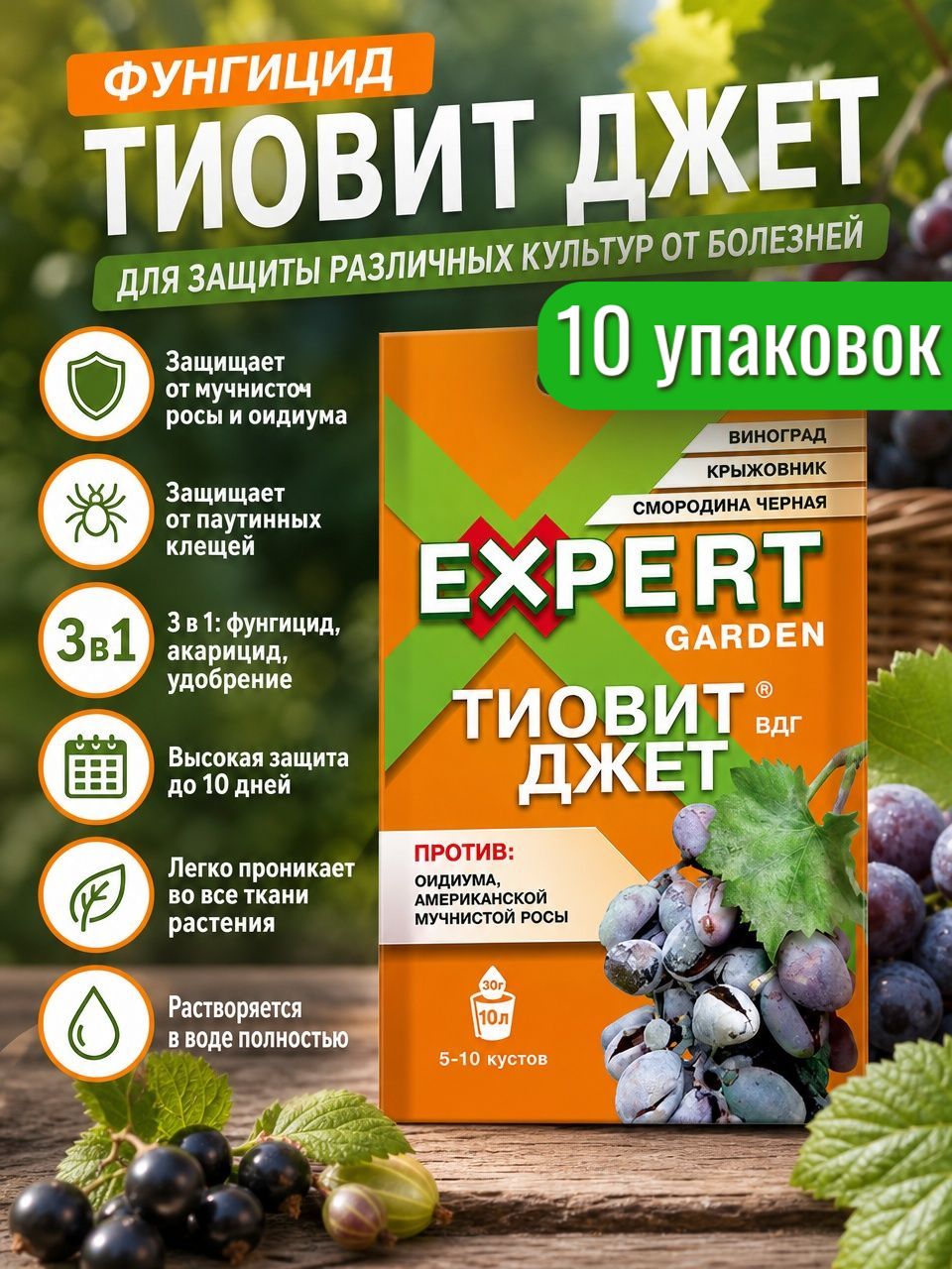 Тиовит джет 30г/ Expert Garden 10 упаковок