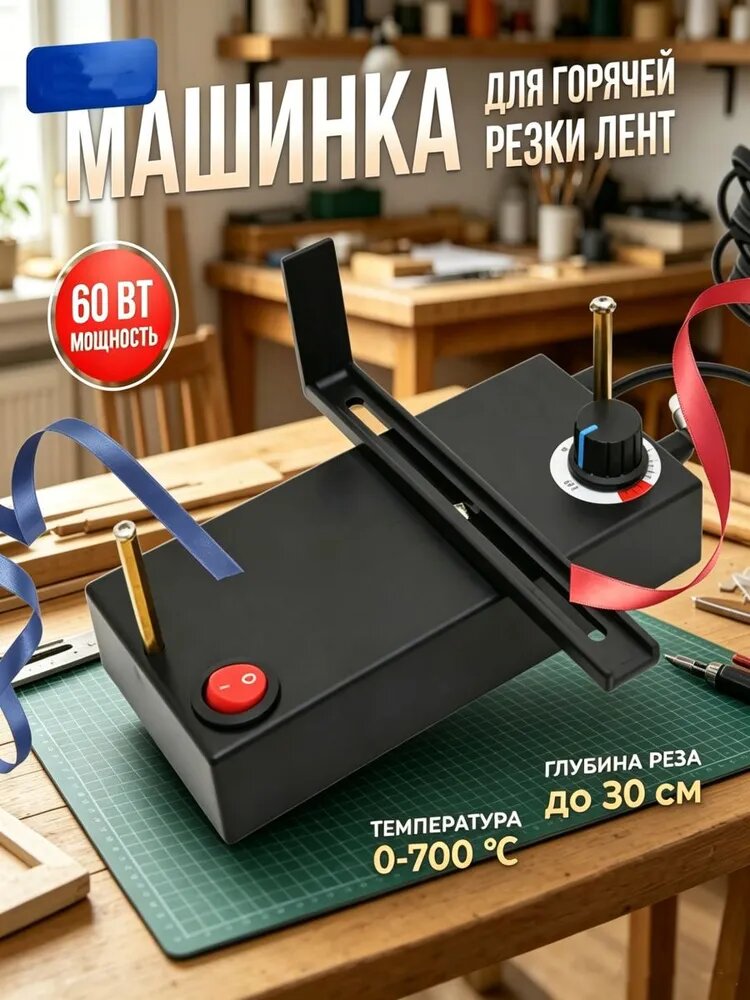 Машинка для горячей резки лент 60 Вт, термонож, регулировка температуры 0-700 °C