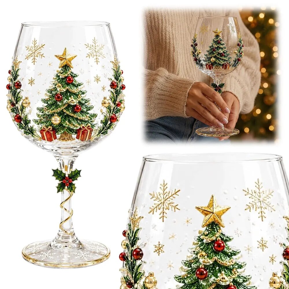Фужер "Christmas trees" 1 шт для белого вина