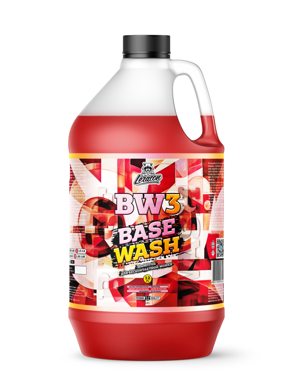 Шампунь для бесконтактной мойки LERATON BW3 BASE WASH 3,8 л