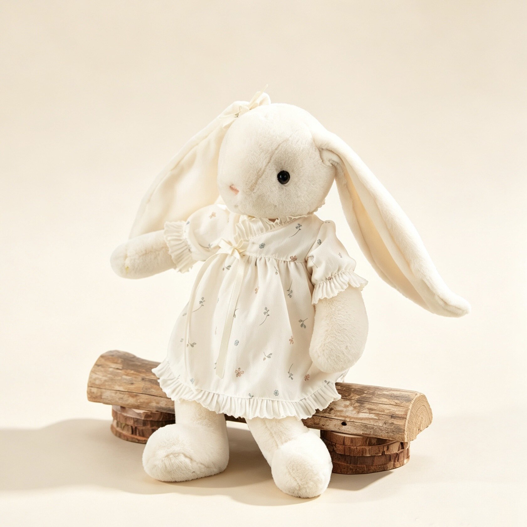 Musi Rabbit New Cloud Cotton Plush Toy Long Eared Rabbit Doll Comfort Companion Gift Wholesale Цвет：35см/Около 320г