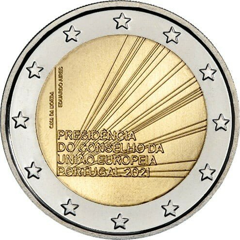 Португалия 2 евро 2021 Председательство в ЕС(2021)