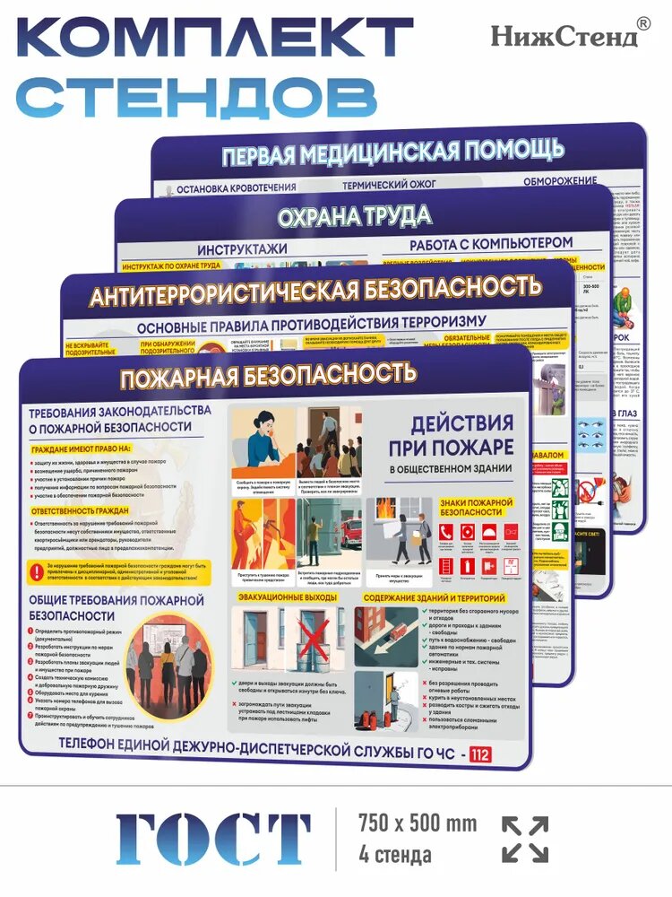 Комплект стендов по безопасности