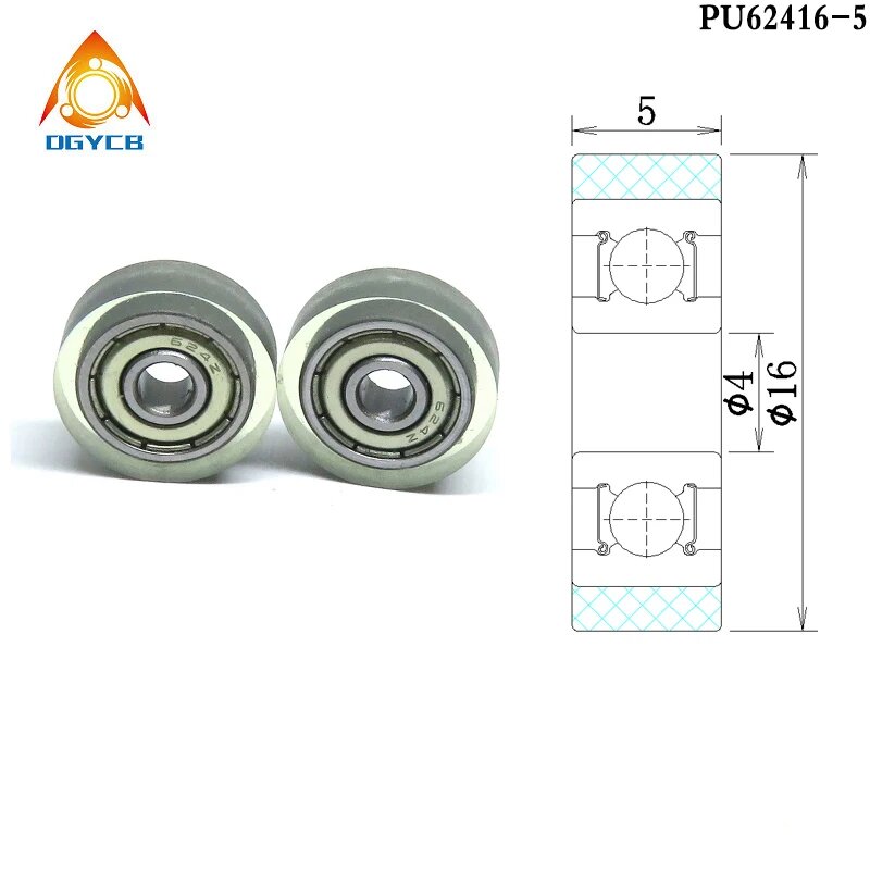 Полиуретановый шкив PU62315-4 dgycb PU62416-5 4x16x5mm