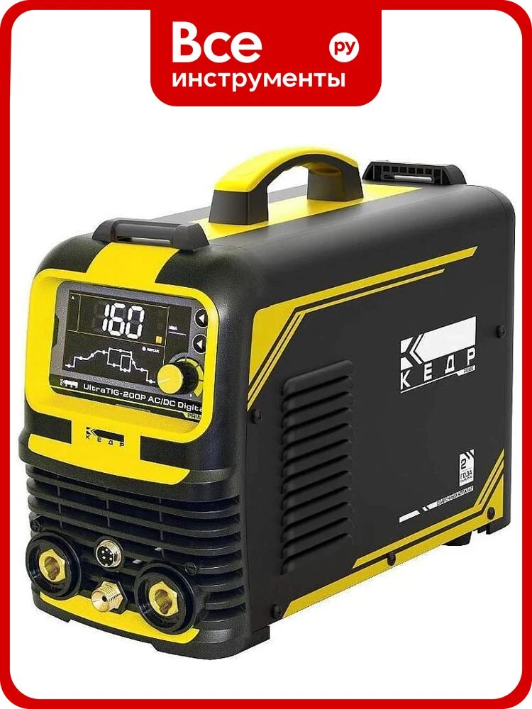Установка аргонодуговой сварки кедр UltraTIG-200P AC/DC Digital(230В 10-200А) (с подключением педали) 8028973