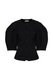 Куртка Max Mara Puff-sleeve button-up jacket, размер 38, черный