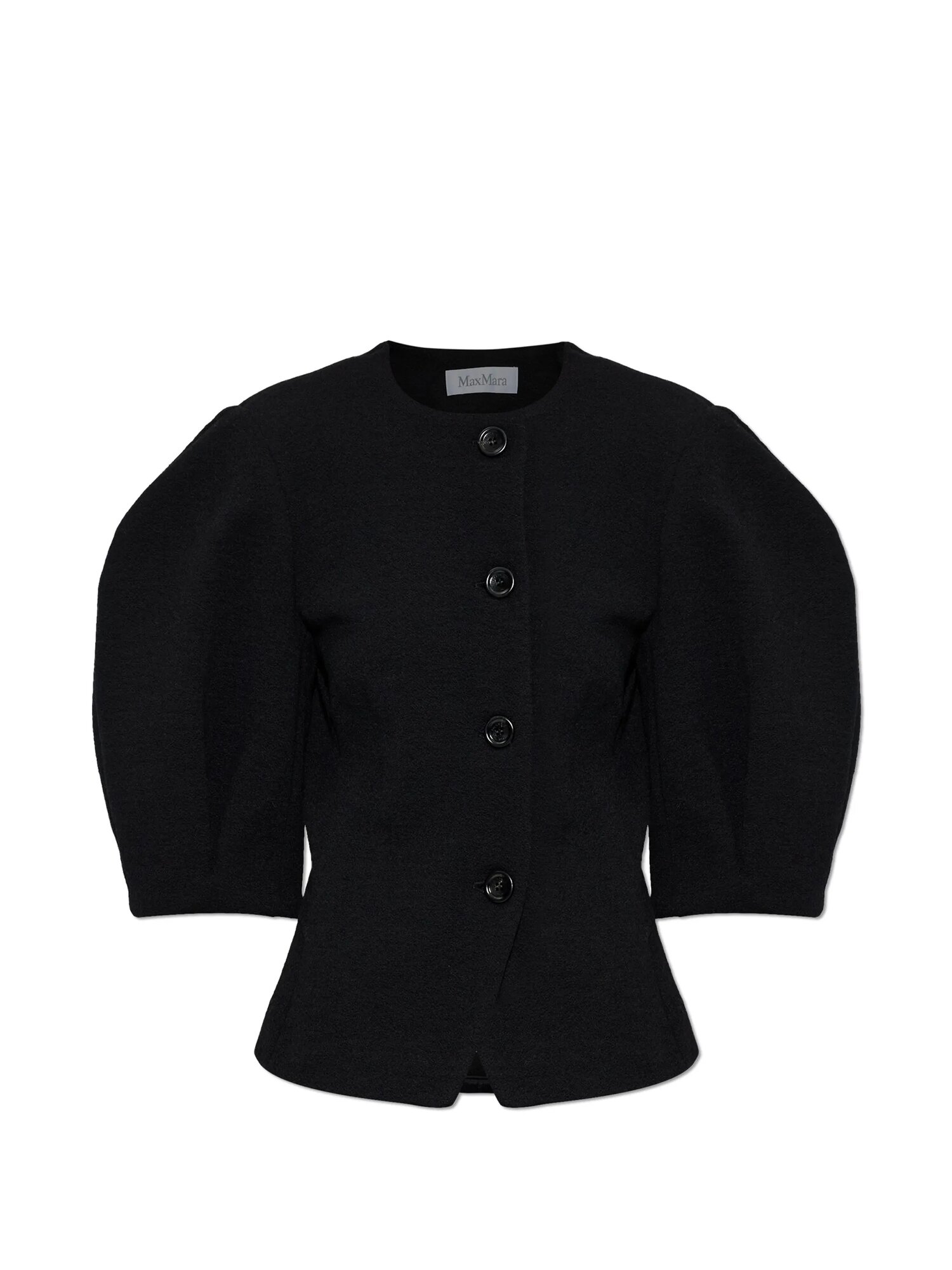 Куртка Max Mara Puff-sleeve button-up jacket