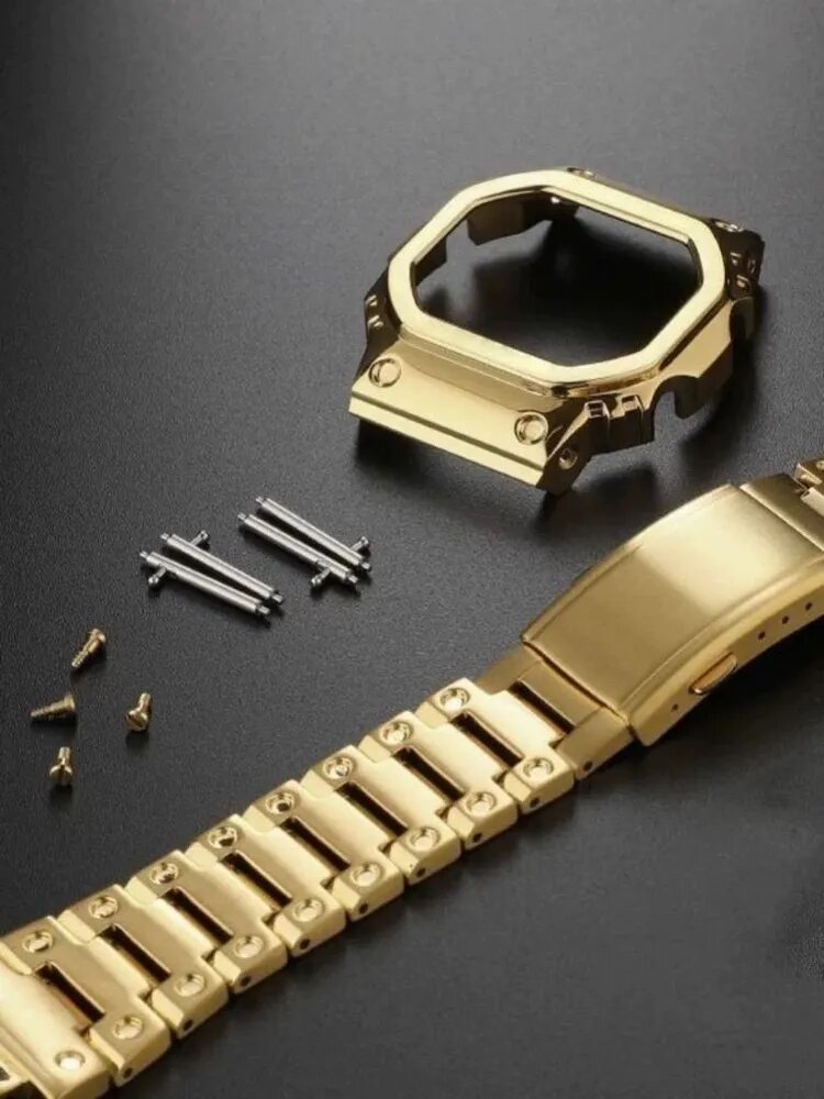Аксессуары для Casio DW5600GWB5600, нержавеющий стальной корпус и браслет.