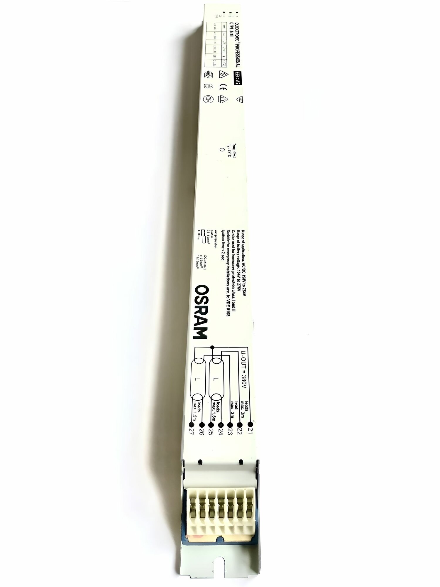 QTP8 2x18/230-240 Электронный пускорегулирующий аппарат ЭПРА для люминесцентных ламп, OSRAM