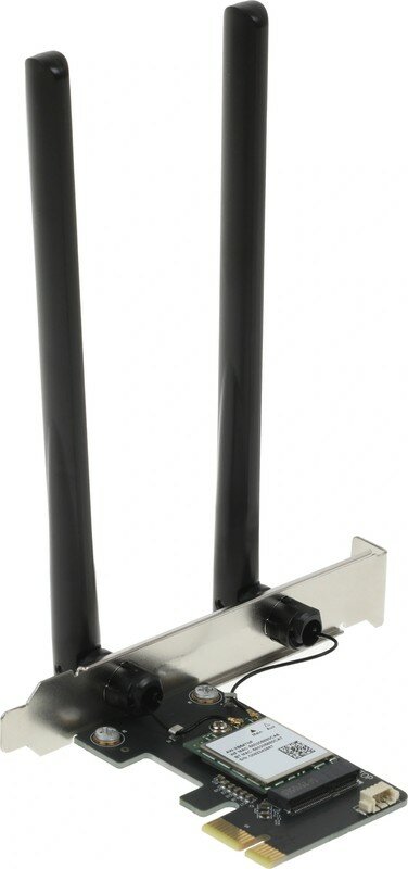 Сетевой адаптер WiFi Mercusys PCI-Express x 1, 2.4 ГГц, 5ГГц, с поддержкой Bluetooth 5.4 MA70XE