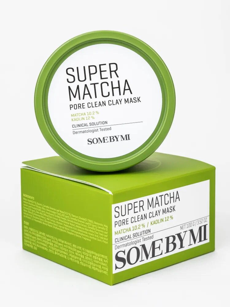 Some By Mi Очищающая глиняная маска с чаем матча Super Matcha Pore Clean Clay Mask, 100 мл