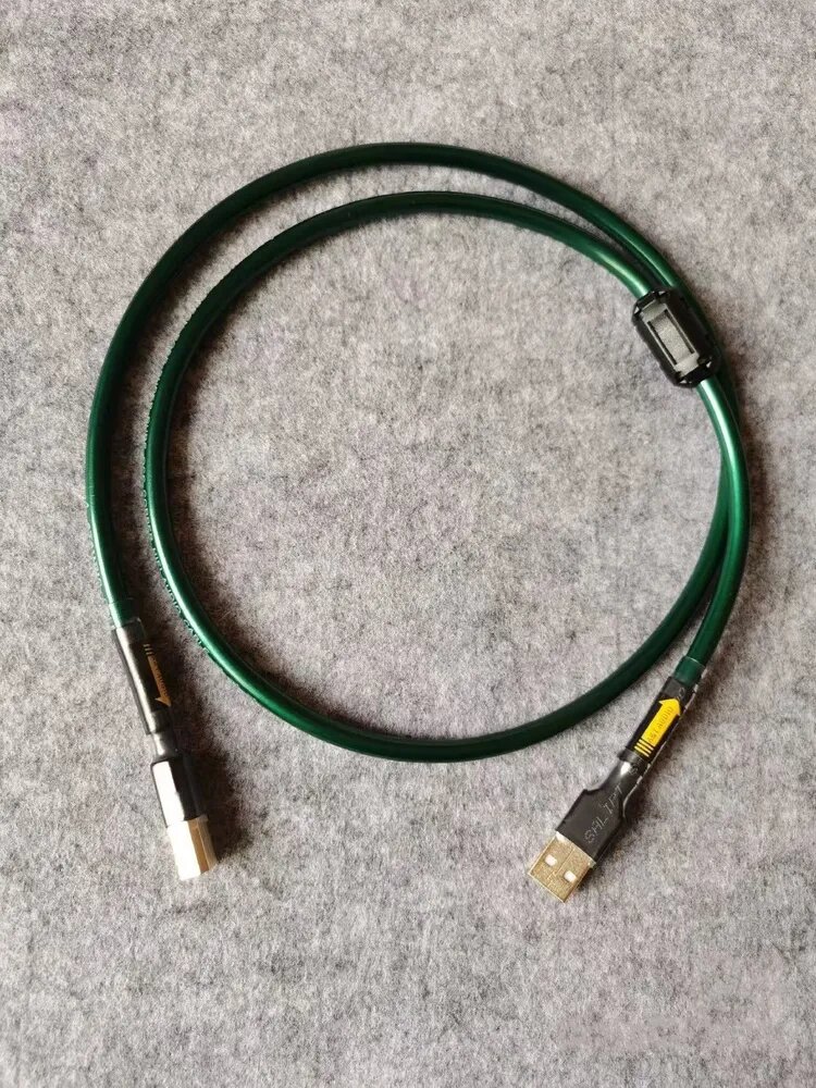 Audio Аудиокабель USB 2.0 Type-A/USB 2.0 Type-B, 2 м, зеленый
