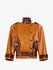 Куртка ROWEN ROSE Croc-effect belted jacket, размер 42, оранжевый