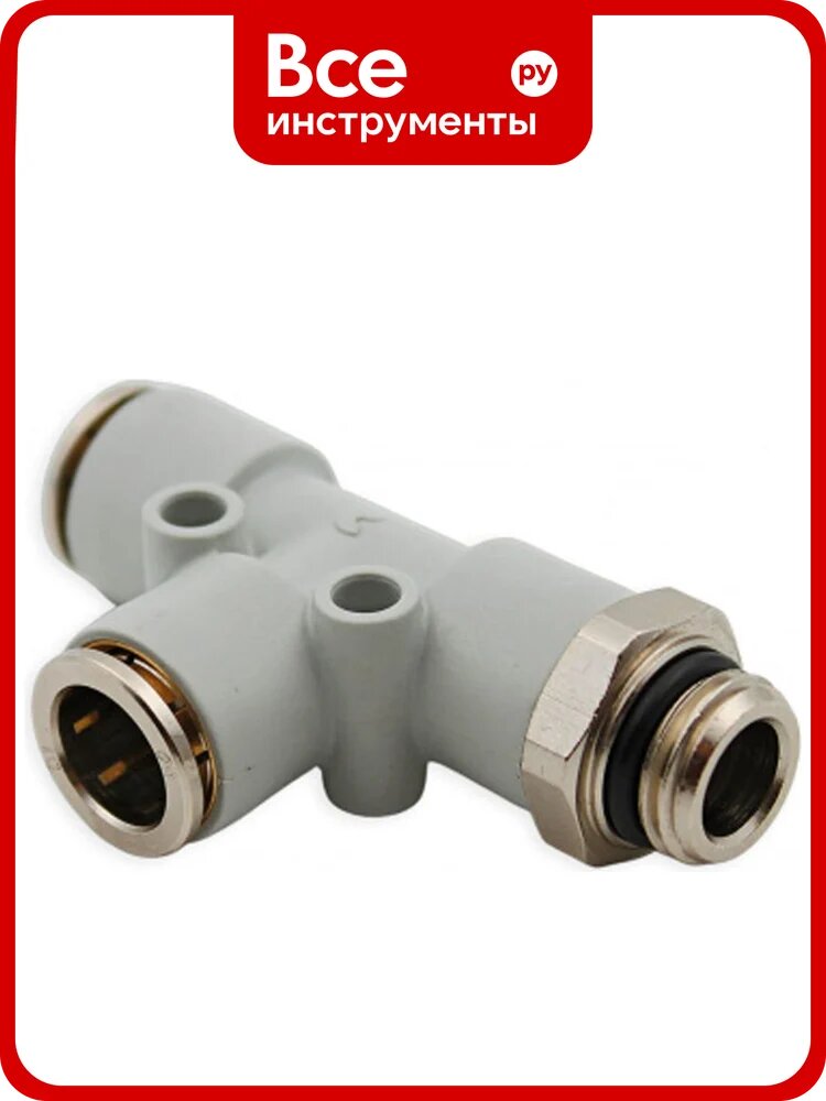 Фитинг тройник цанговый поворотный Camozzi 7442 10-1/4
